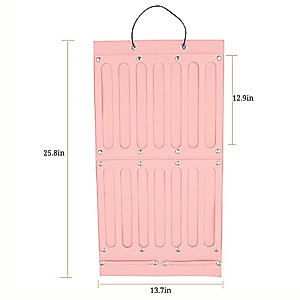 Aohuada Headband Holder for Girls Hair Bows, Baby Hair Accessory Storage Display Sturdy Rope, Baby Headband Organizer for Girls Room, Door, Closet, Hair Clips Storage Organizer, Light Pink