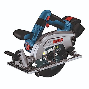 BOSCH GKS18V-22LB25 18V Brushless Blade-Left 6-1/2 In. Circular Saw Kit with (2) CORE18V 4 Ah Advanced Power Batteries