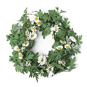 SOMYTING Artificial Daisy Garland Decorative Fake Flower Vine Hanging 5.6Ft Silk Flower Greenery for Home Garden Outdoor Ceremony Wedding Arch Floral Decor