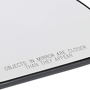 DNA MOTORING SMP-059-R Factory OE Style Right/Passenger Side Door Rear View Mirror Glass Lens [Compatible with 99-07 Silverado & Sierra / 00-06 Suburban & Tahoe / 02-06 Avalanche (with Heat)]