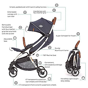 Evolur Vogue Stroller, Denim
