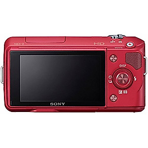 Sony Alpha NEX NEX3A/R Digital Camera with 16mm F2.8 Lens (Red)