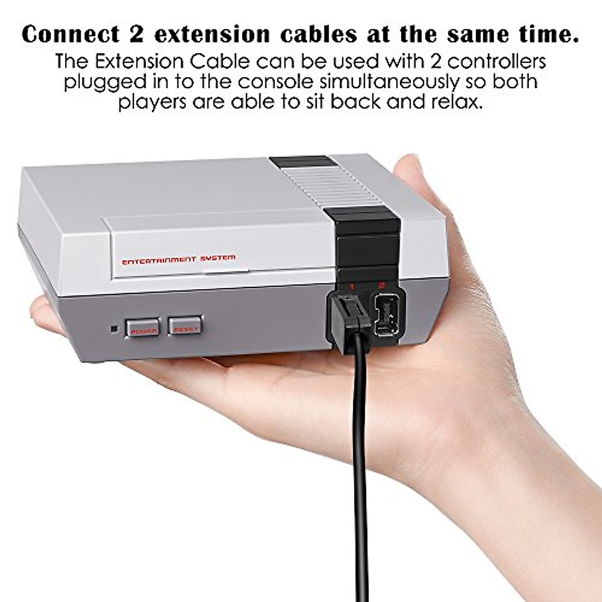 Extension Cables Compatible with Nintendo NES Classic Mini Edition Controller, SENHAI 2 Pack 10ft / 3m Extending Cords for Classic Edition Controller-2017 Wii Remote and Wii Nunchuck Controller
