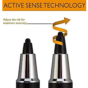 Broonel Black Fine Point Digital Stylus - Compatible with ASUS Chromebook Flip C214 11.6"