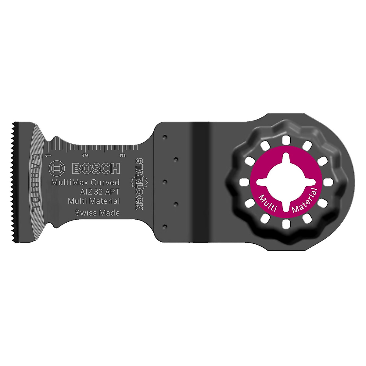 Bosch Professional 2609256F00 Plunge Carbide Blade AIZ 32 APT, Curved-Tec Starlock Accessories, Black