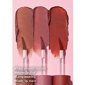 COLORGRAM Thunderbolt Over Blur Tint 03 Captain Pink | Long Lasting Moisturizing Lip Stain, Hydrating, Easily Buildable and Blendable, Matte, Best Tinted Liquid Lipstick for Daily Lip Makeup