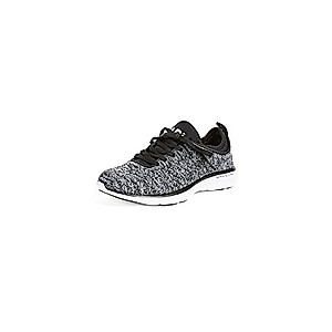 APL: Athletic Propulsion Labs Women's Techloom Phantom Sneakers, Black/White/Melange, 8 B(M) US