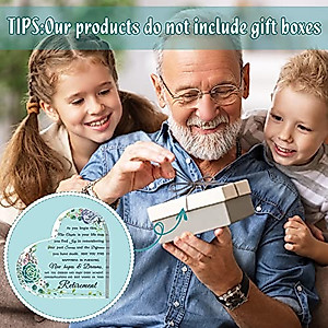 Acrylic Retirement Gifts for Women Retirement Plaque Inspirational Gifts for Retired Table Decoration for Coworker Teachers Nurses Graduation Paperweight (3.94 x 3.94 x 0.39 Inch, Classic Style)