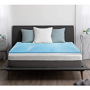 Foamma 2" x 26" x 30" Cooling Gel-Infused Memory Foam Cushion, Bed Mattress Topper,Seat Replacement, Padding, Chair Cushion Square Foam, Dining Chairs, Wheelchair Cushion Replacement