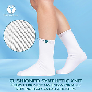 MARS WELLNESS Walking Boot Sock Liner - Low Top Short Cam Walker Boot - Cam Boot Liner - 15 Inch Cam walker Sock - 2 Socks