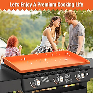 ERABAY Griddle,Heavy Duty Food Grade Silicone Griddle Cover,【Upgraded Full-Edge】 Grill Pads and Floor mats Protective BBQ Grill for Blackstone Protector