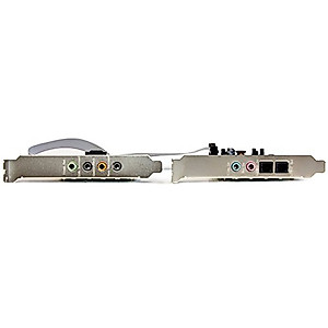 StarTech.com 7.1 Channel Sound Card - PCI Express - 24-bit - 192KHz - SPDIF Digital Optical and 3.5mm Analog Audio (PEXSOUND7CH)