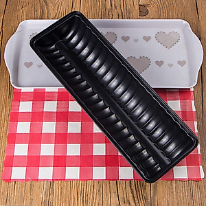 Webake Almond Cake Pan Non-Stick Loaf Pan Carbon Steel Baking Pan 13 x 4 inch