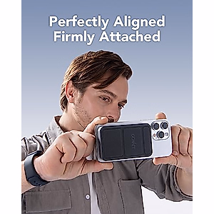 GOWATT All-in-one 10000mAh MagSafe Compatible Battery Pack, Fast Charging, Portable Power Bank with Foldable Stand, Magnetic Power Bank, Compatible with iPhone 15/14/13/12, Apple Watch and AirPods