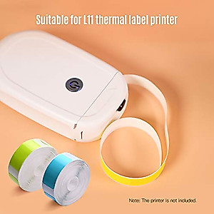 mewmewcat for Label Maker,1 Roll Thermal Printing Label Paper Self-Adhesive Name Price Barcode Sticker Waterproof Tear-Resistant for L11 Label Printer, 12x22mm 260 Sheets