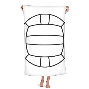 Volleyball Sport Line Drawing Pattern Throw Blanket Soft Warm Flannel