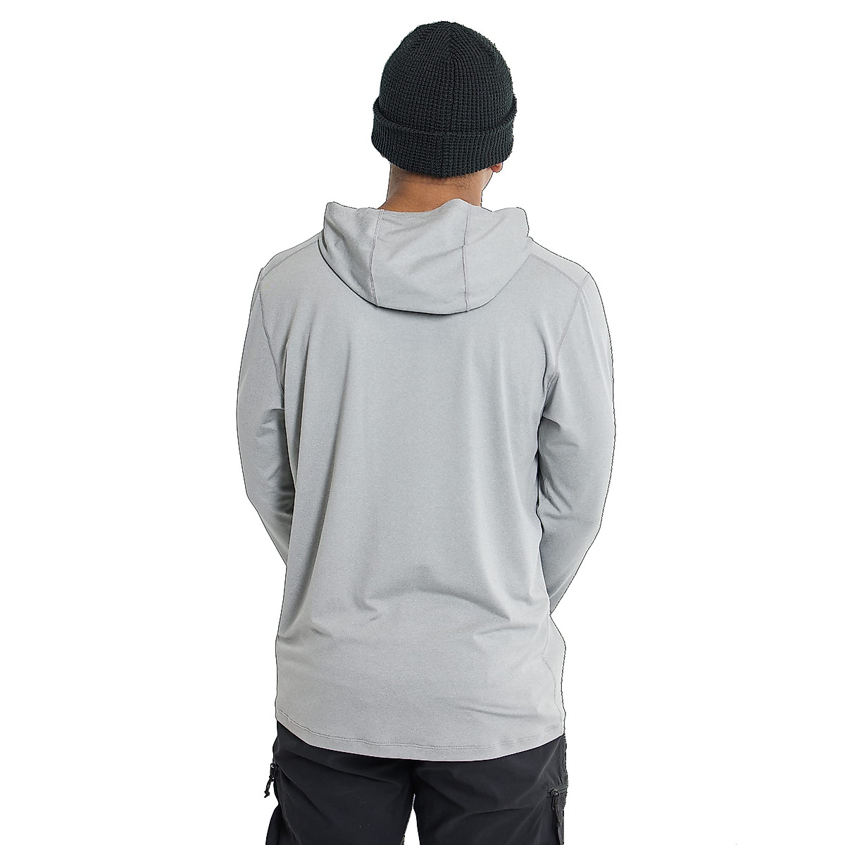 Burton Men's Standard Multipath Essential Tech Pullover Hoodie, Sharkskin Heather, Medium