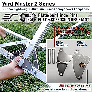 Elite Screens Yard Master 2, 120-inch Outdoor Indoor Projector Screen 16:9, Fast Easy Snap On Set-up Freestanding Portable Movie Foldable Front Projection | US Based Company 2-YEAR WARRANTY, OMS120H2