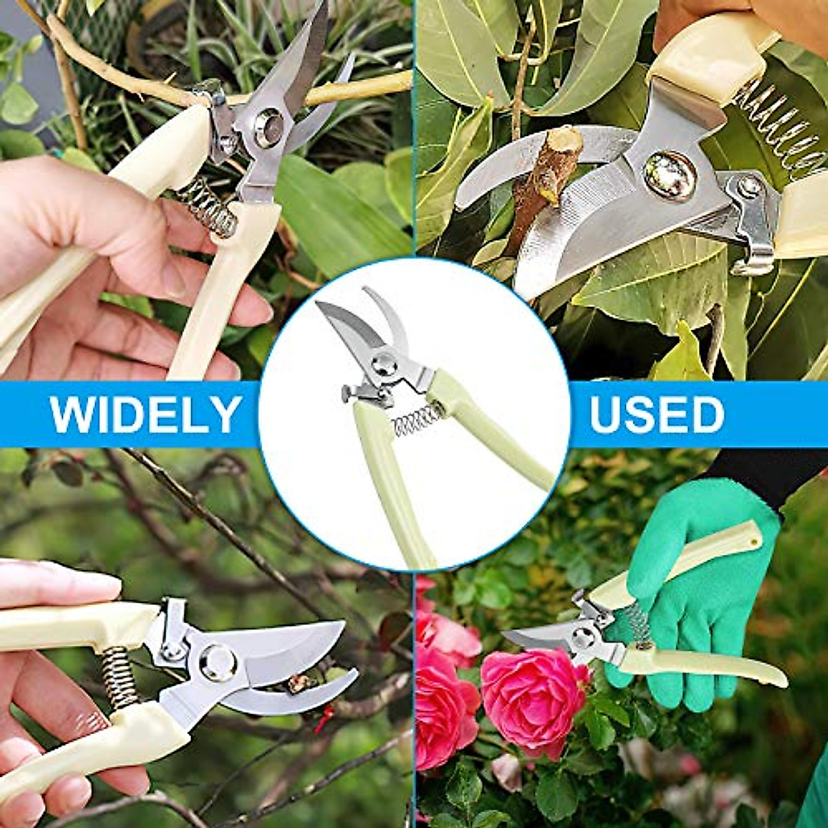 Garden Shears Pruning,Stainless Steel Pruning Shears,Garden Scissors,Bonsai Pruning Scissors Pruner Shears for Bud and Leaves Trimmer,Pruning Shears for Gardening.