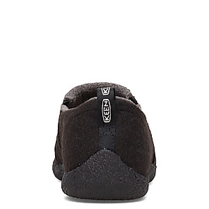 KEEN Men's Howser 2 Casual Comfortable Durable Slippers, Black Felt/Black, 12