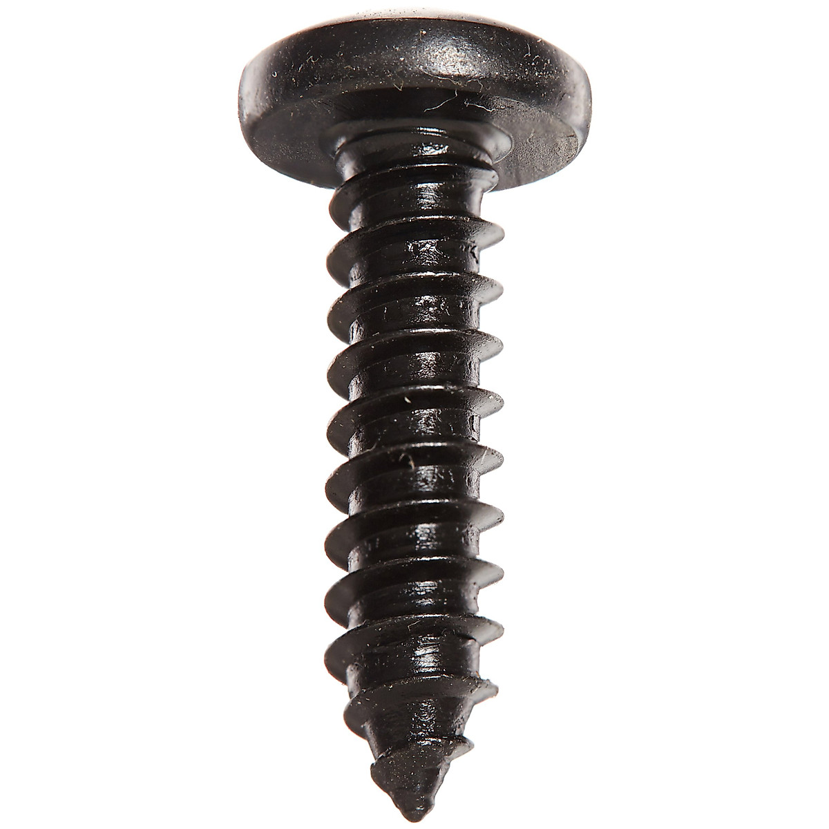 Small Parts 1012ABPPB Steel Sheet Metal Screw, Black Oxide Finish, Pan Head, Phillips Drive, Type AB, #10-16 Thread Size, 3/4" Length (Pack of 100)