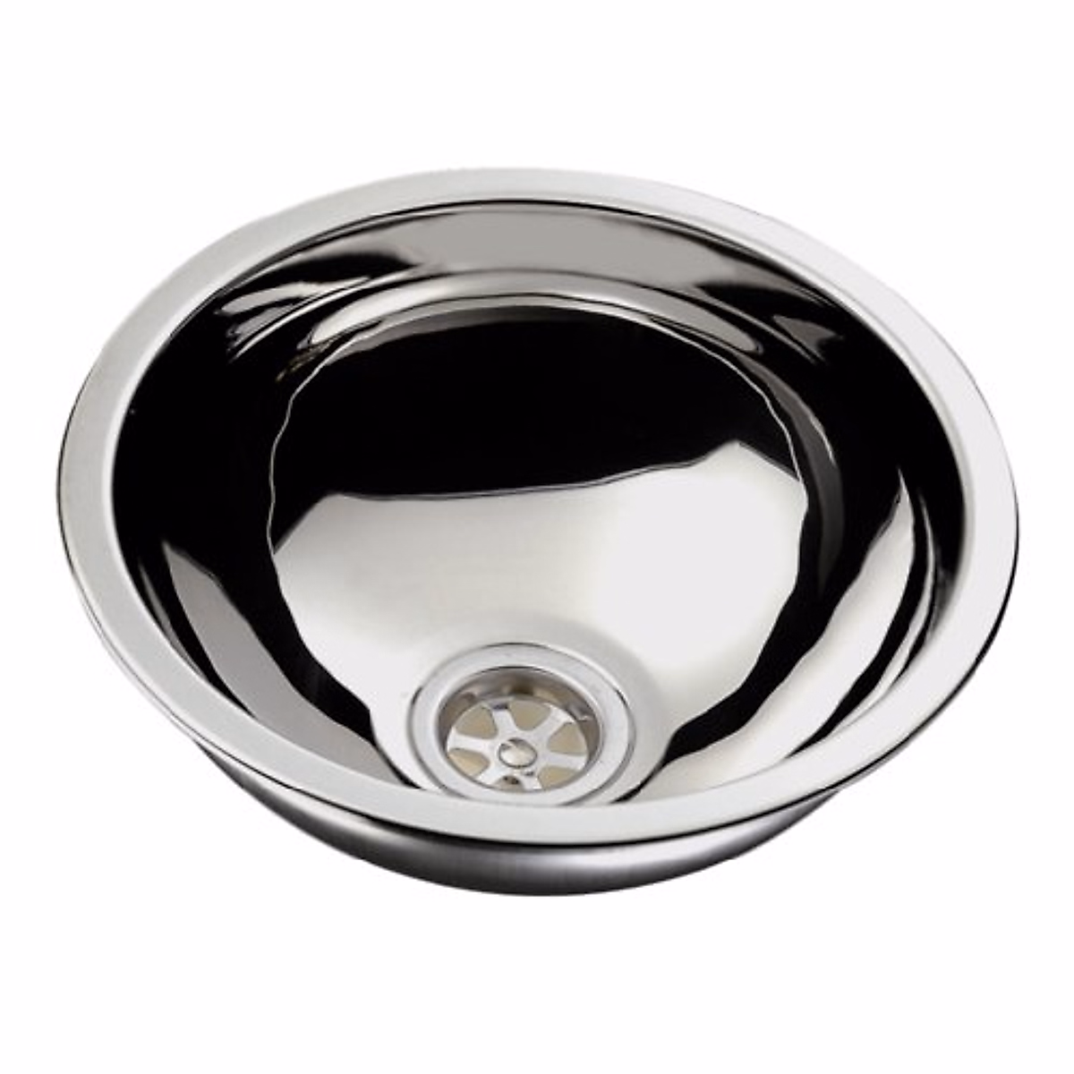 Ambassador Marine Half Sphere Stainless Steel Brushed Finish Sink, 9 1/2-Inch Wide x 4 3/4-Inch Deep