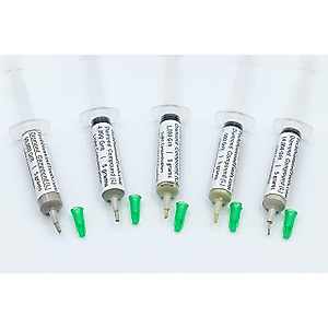 TechDiamondTools Diamond Polishing Compound Kit of 5 Polishing Paste USA Made 400 1200 4000 14000 50000 Grit for Marble Glass Metal Rock Jewelry Resin Silver Gemstone with 10% of Diamond Powder