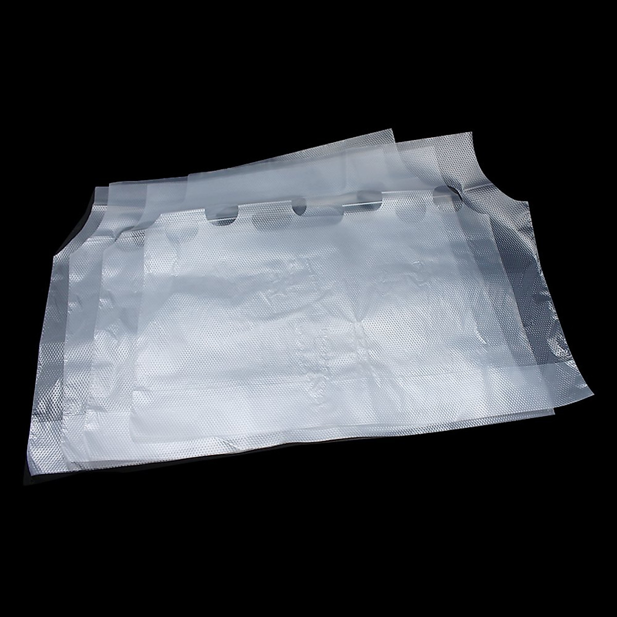 FERENLI 500PCS Clear Handle Drink Drinking Plastic Packaging Bags for Shops Stores Dining Hall Portable Beverage Milk Juice Water Carrier Containers Hanging Hole Liquid Pouches 12.2x11 inch