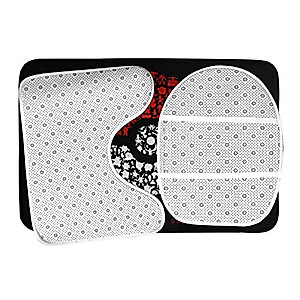 CAIRUO P_okem-on Go 3 Piece Set Bath Mat Set, Non-Slip Bathroom Mats Set/Bathroom Rugs/Contour Mat/Toilet Cover
