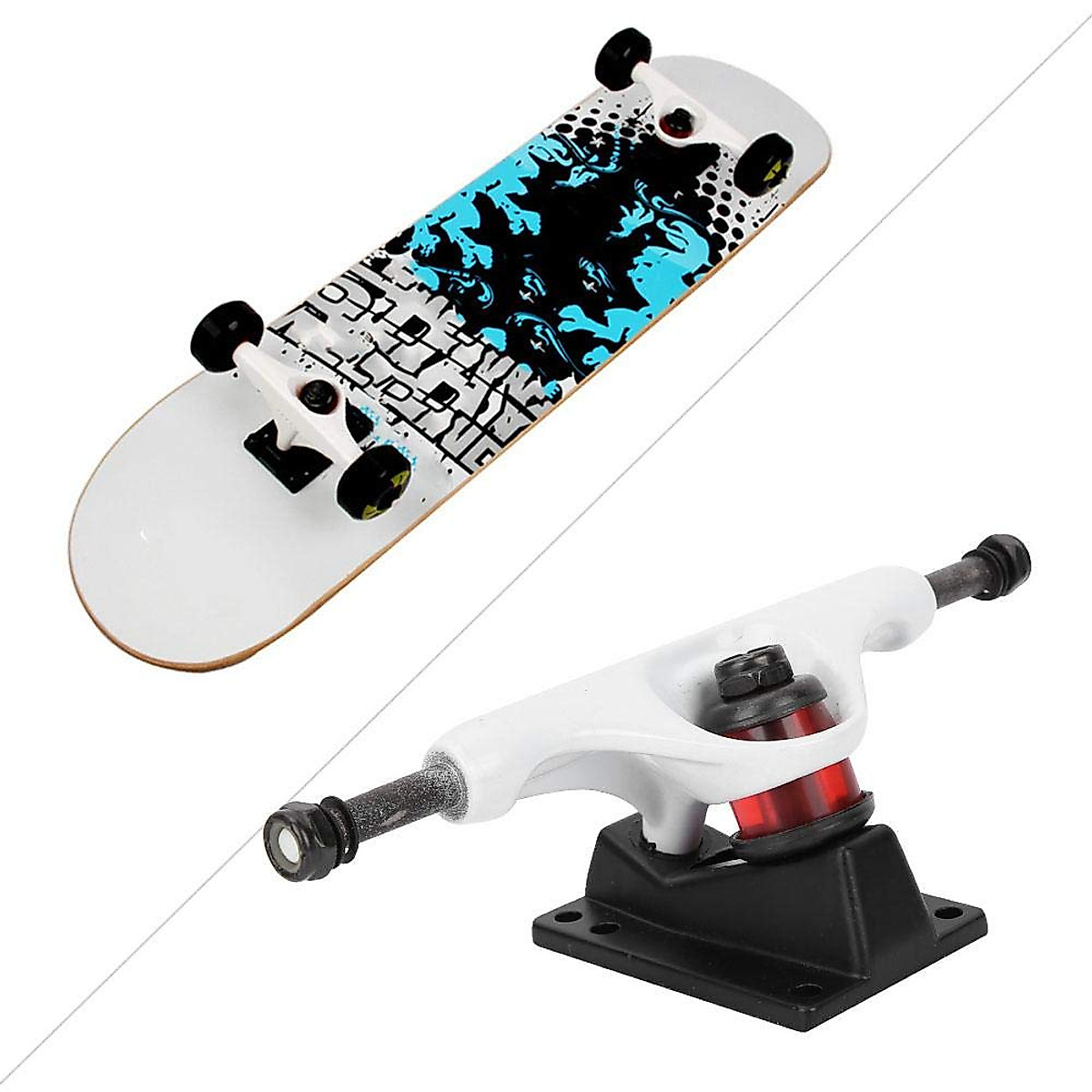 Fafeims 2Pcs 4 8Inch Skateboard Trucks Professional Bridge Skate Board Bracke Skateboard Bearing Accessories