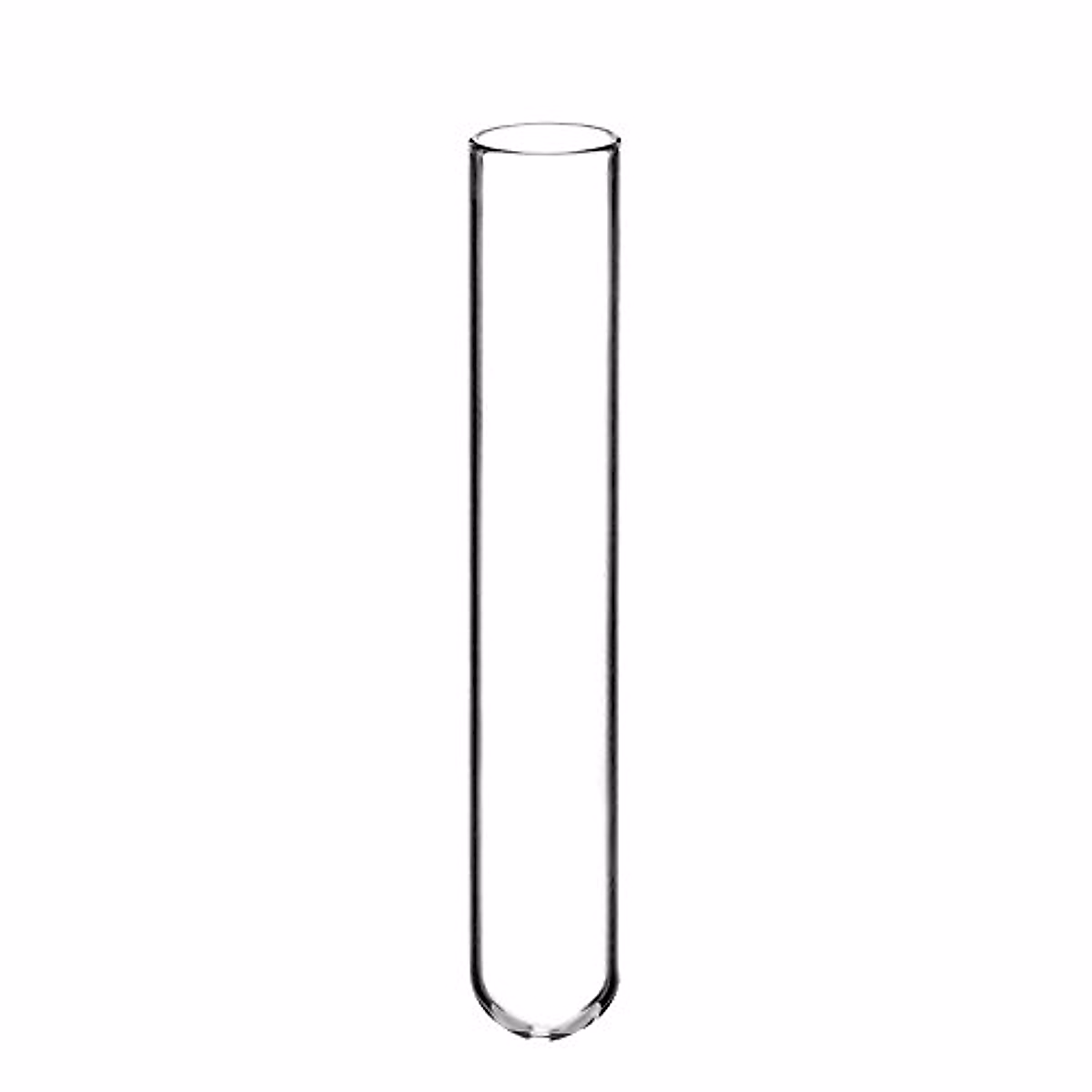 StonyLab 200 Pack Borosilicate Glass Round Bottom Test Tubes, 12 mm OD X 75 mm Length (200 Pack)