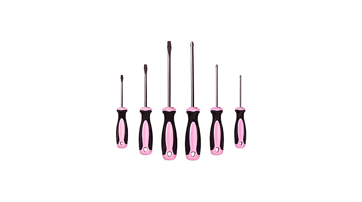 Lightweight Pink Power Drill Set for Women - 18V Drill Kit