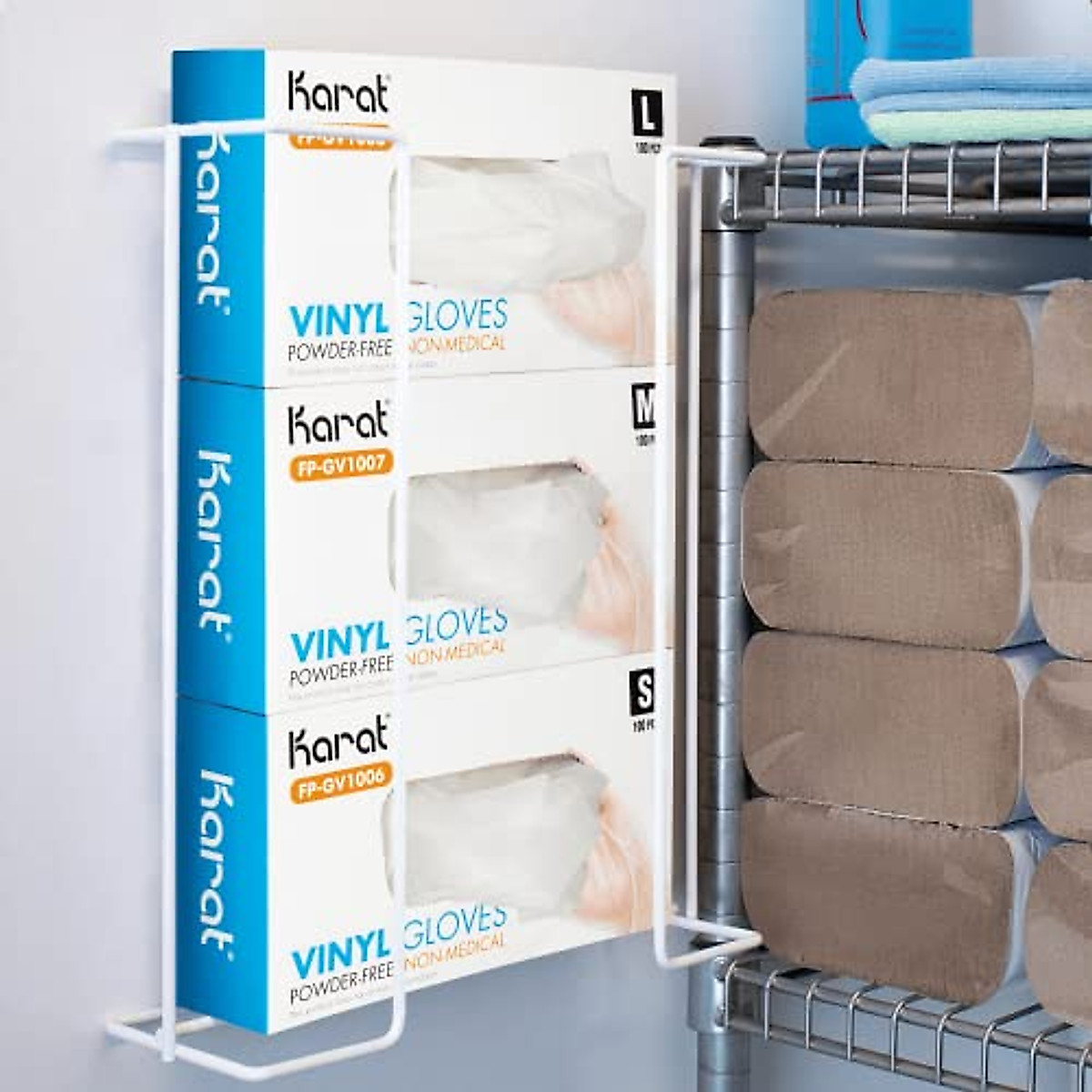 Karat FP-GV1008 Vinyl Powder-Free Gloves (Clear) - Large(Case of 1000)