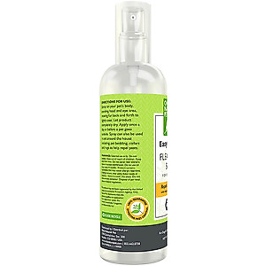 Only Natural Pet EasyDefense Flea and Tick Spray for Dogs and Cats - Natural Active Ingredients Geraniol and Peppermint Oil to Naturally Repel Fleas & Ticks - 8.5 oz Bottle