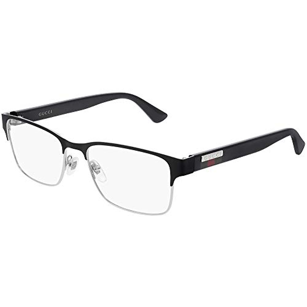Gucci Gucci-Logo GG0750O 001 Eyeglasses Men's Black Full Rim Optical Frame 56mm