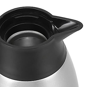 2L Stainless Steel Tea Pot, Household Coffee Pot Cold Water Kettle, Short Spout Cold Drink Kettle for Coffee Tea Beverages(Silver)