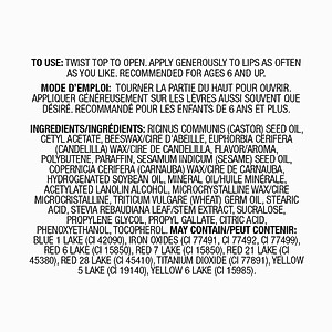 Lip Smacker Disney Minnie Mouse Cube Flavored Lip Balm, Minnie Joyful Cotton Candy, Clear, For Kids