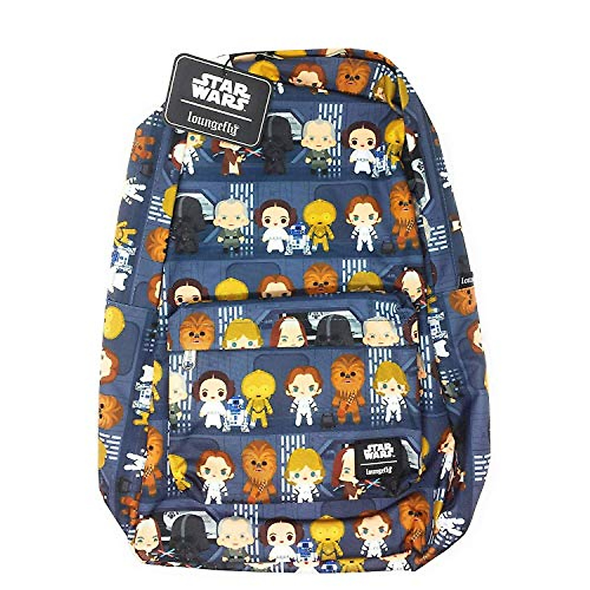 Loungefly Disney Star Wars Chibi Character Nylon Backpack