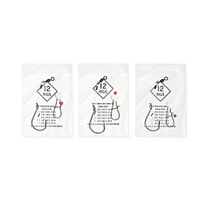 3 Pack 'Hatteras Style' Fish Finder Red Drum Surf Fishing Rigs 100LB Mono (7/0)