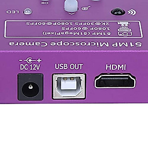 51MP HDMI Microscope Camera Digital Microscope Video Camera Industrial Electronic USB Microscope 120X C Mount Lens with Remote Control