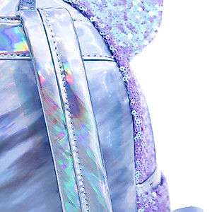 Loungefly Disney Mini Backpack, Minnie Mouse Celebration Iridescent Sequin, Disney Celebration