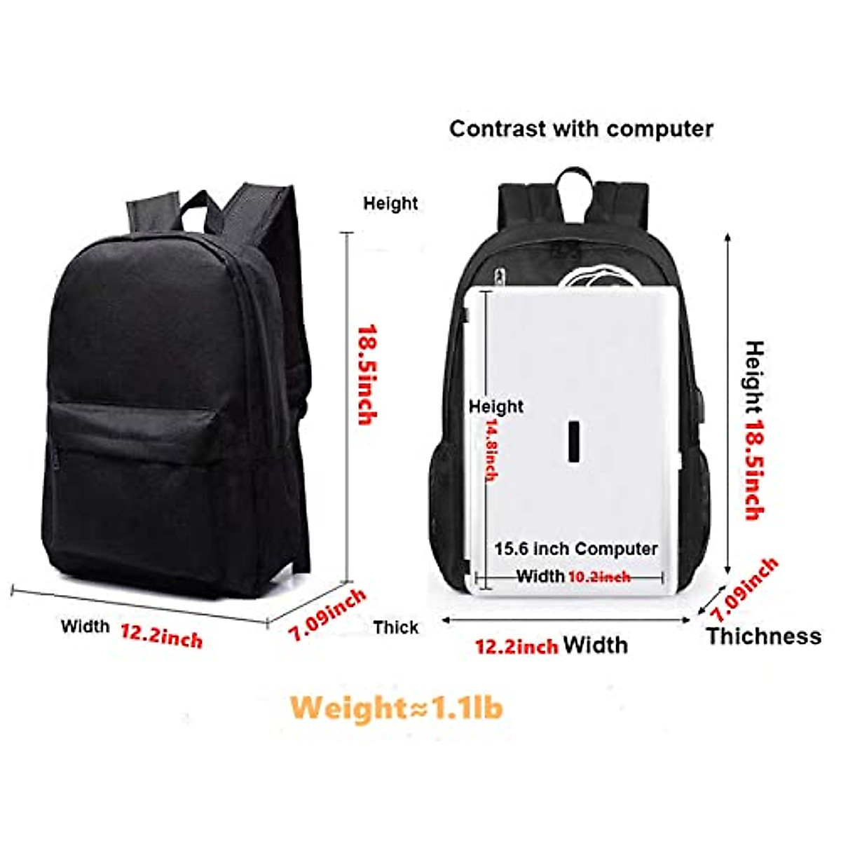 Waroost Unisex Youth Lionel Messi Canvas Bookbag-PSG Casual Daypack Lightweight Novelty Knapsack for Travel,Outdoor