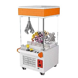 Claw Machinel Micro Blocks Display Sets for Kids or Adult,Mini Block Model Toy for Intelligence Education(596PCS)