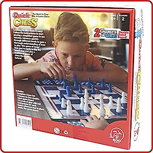 ROO GAMES Quick Chess - Learn Chess with 8 Simple Activities - For Ages 6+ - Chess Set for Kids