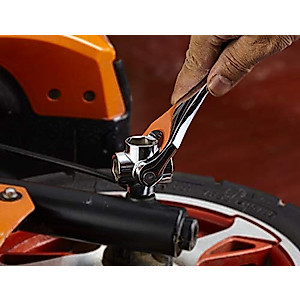 Lichamp 8-in-1 Socket Wrench 8 10 12 13 14 17 19 21, Flexible Dog Bone Multi Functional Hexagon Socket Wrench Spanner, Household Wrench Universal Hand Tool, 360 Degree Rotating Head, Metric 8-21mm