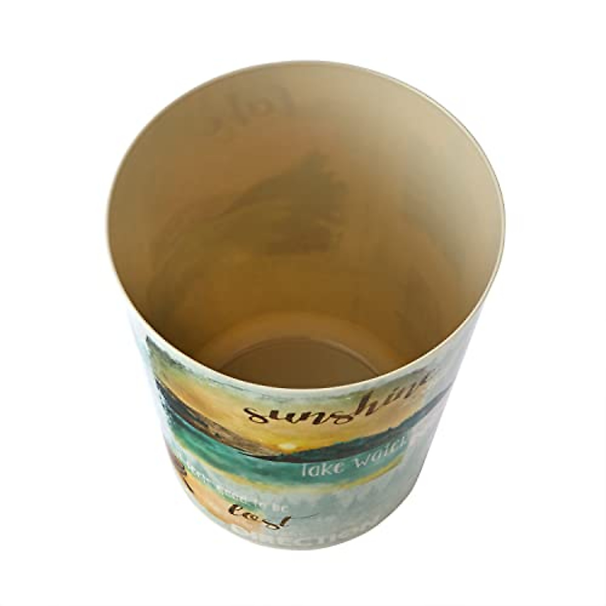 SKL Home Waterfront Wastebasket, Multicolored