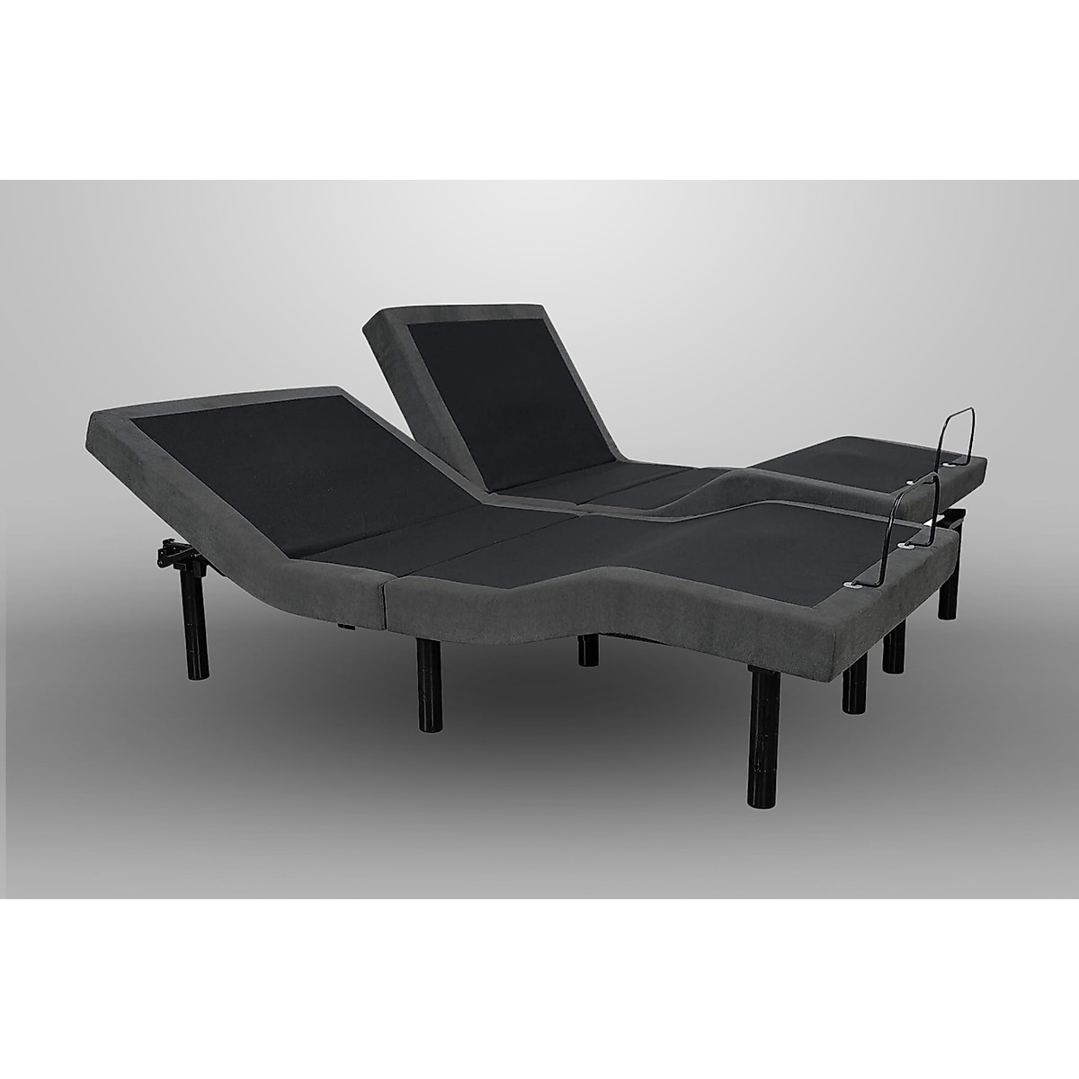 iDealBed 5i Custom Adjustable Bed Base, Wall Hugger, Massage, Zero-Gravity, Dual USB Charger, One Touch Comfort, Programmable Memory, Night Light, Advanced Smooth Silent Motion (Split Queen)