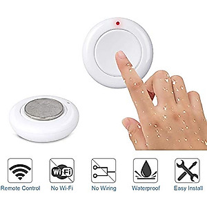 Garbage Disposal Sink Top Switch, Remote Control Wireless Plug Outlet,Smart Air Switch Button Kit for Waste Disposer, No Drilling on Sink Top,Compatible Garbage Disposals Under 2 HP