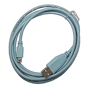 EDIMS 6FT USB to Mini USB Network Routers Cable CAB-Console-USB USB Console Cable for Cisco Routers and Switches