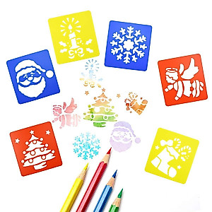 12Pcs Drawing Stencil Template for Kids Crafts Drawing Stencils in Shapes of Transport Drawing Stencils Drawing Toys Cartoon Drawing Template Hollow Painting Template Painting